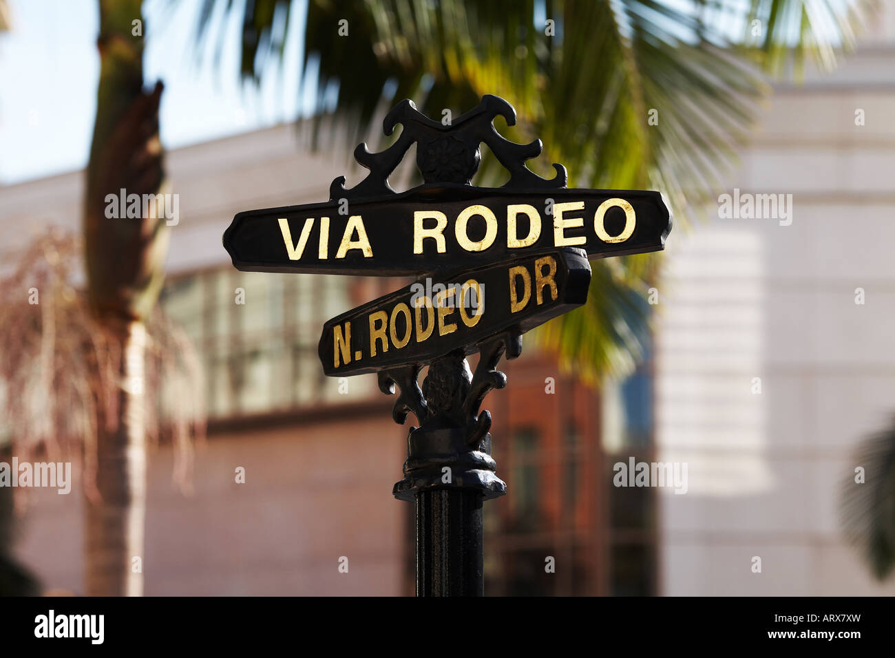 Via Rodeo Sign Rodeo Drive Stock Photos & Via Rodeo Sign Rodeo Drive ...