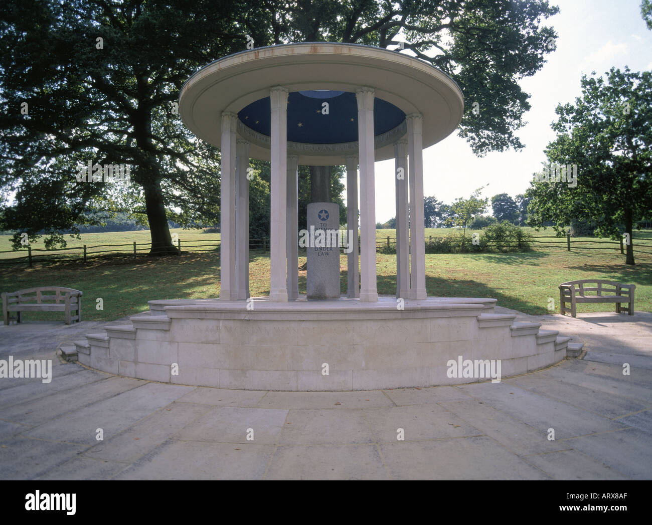 Magna Carta Memorial domed classical style circular colonnade created ...