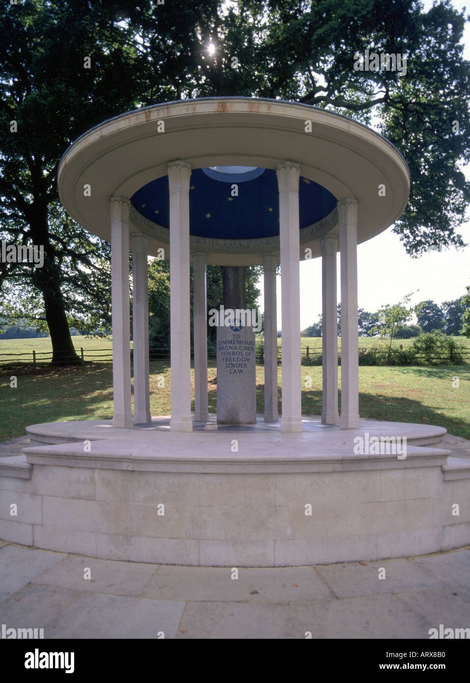 Magna Carta Memorial domed classical style circular colonnade created ...