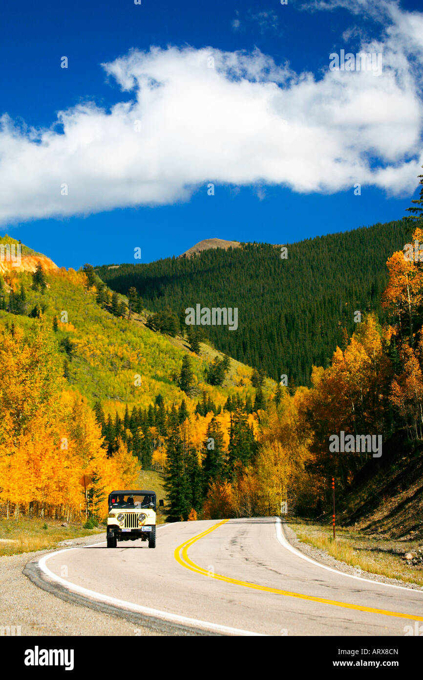 Ascent to Slumgullion Pass on Highway 149, Uncompahgre National Forest ...