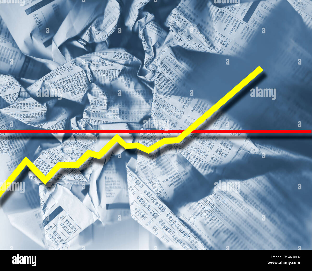 FINANCIAL CONCEPT: Stock market rising Stock Photo - Alamy
