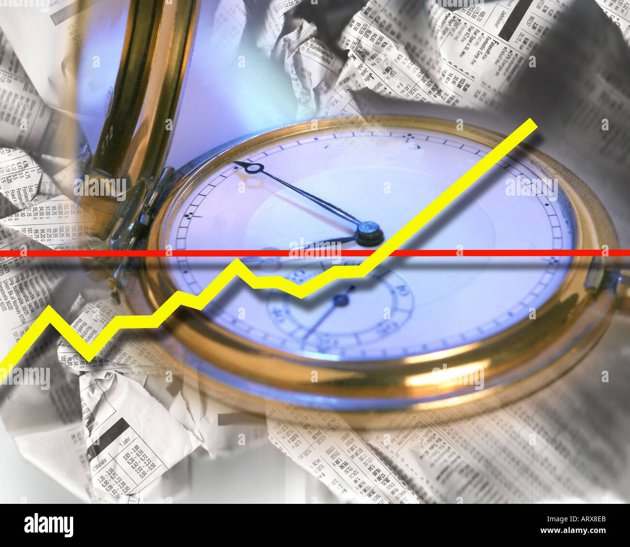 FINANCIAL CONCEPT: Market values on the up Stock Photo - Alamy