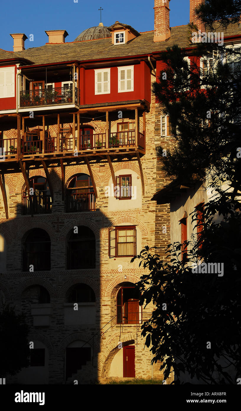 Vatopedi monastery Mount Athos Halkidiki Greece Stock Photo - Alamy