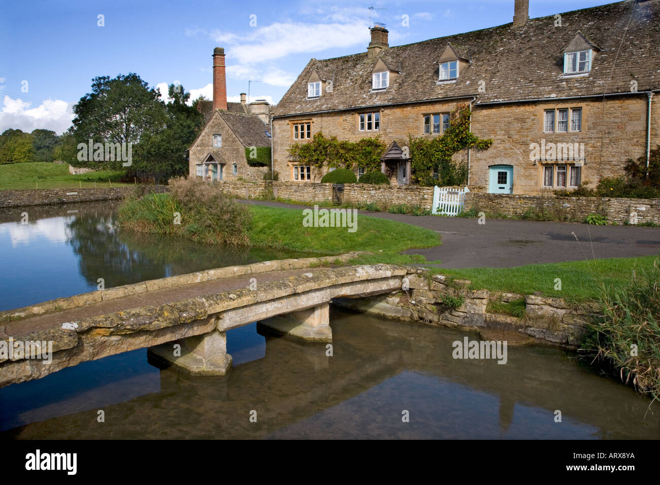 Lower Slaughter Village in the Cotswolds Gloucestershire UK Summer ...
