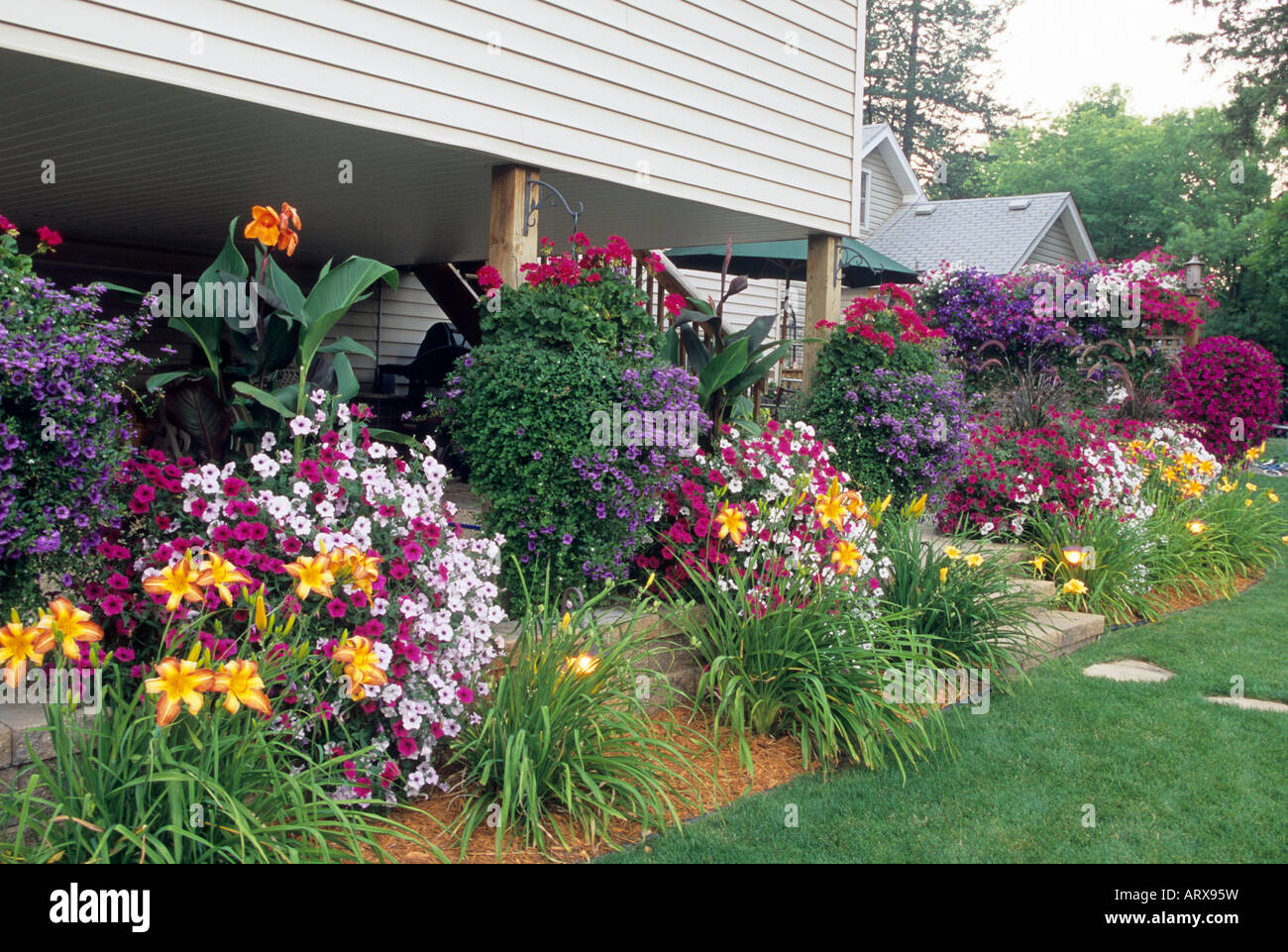 Container Gardens With Geraniums