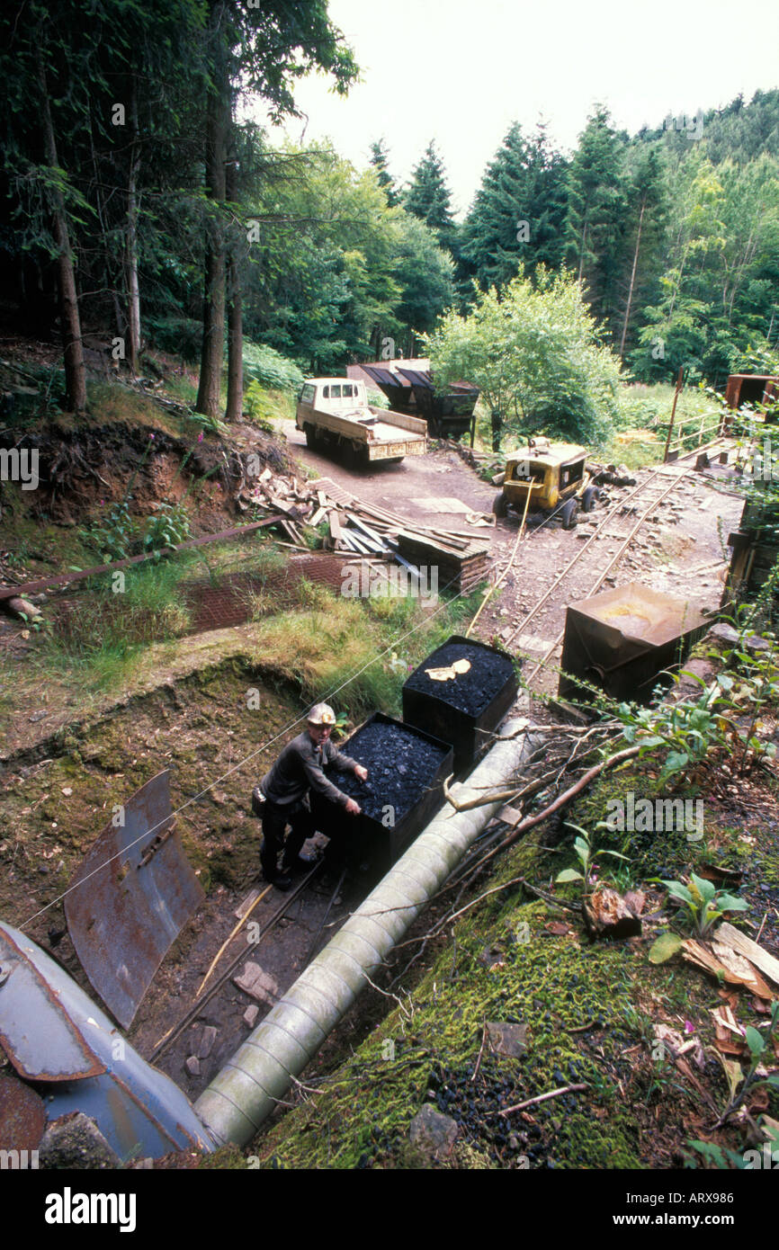 Freeminer Gerald Hayes working at his one man coal mine in the Forest ...