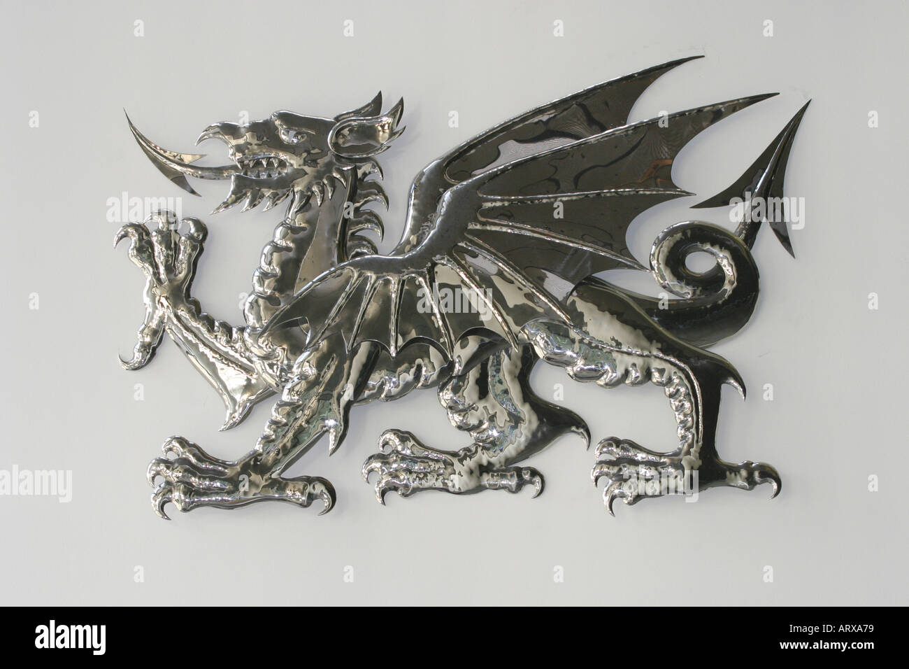 Welsh Dragon Sculpture on Interior Wall Wales Millennium Centre Cardiff ...