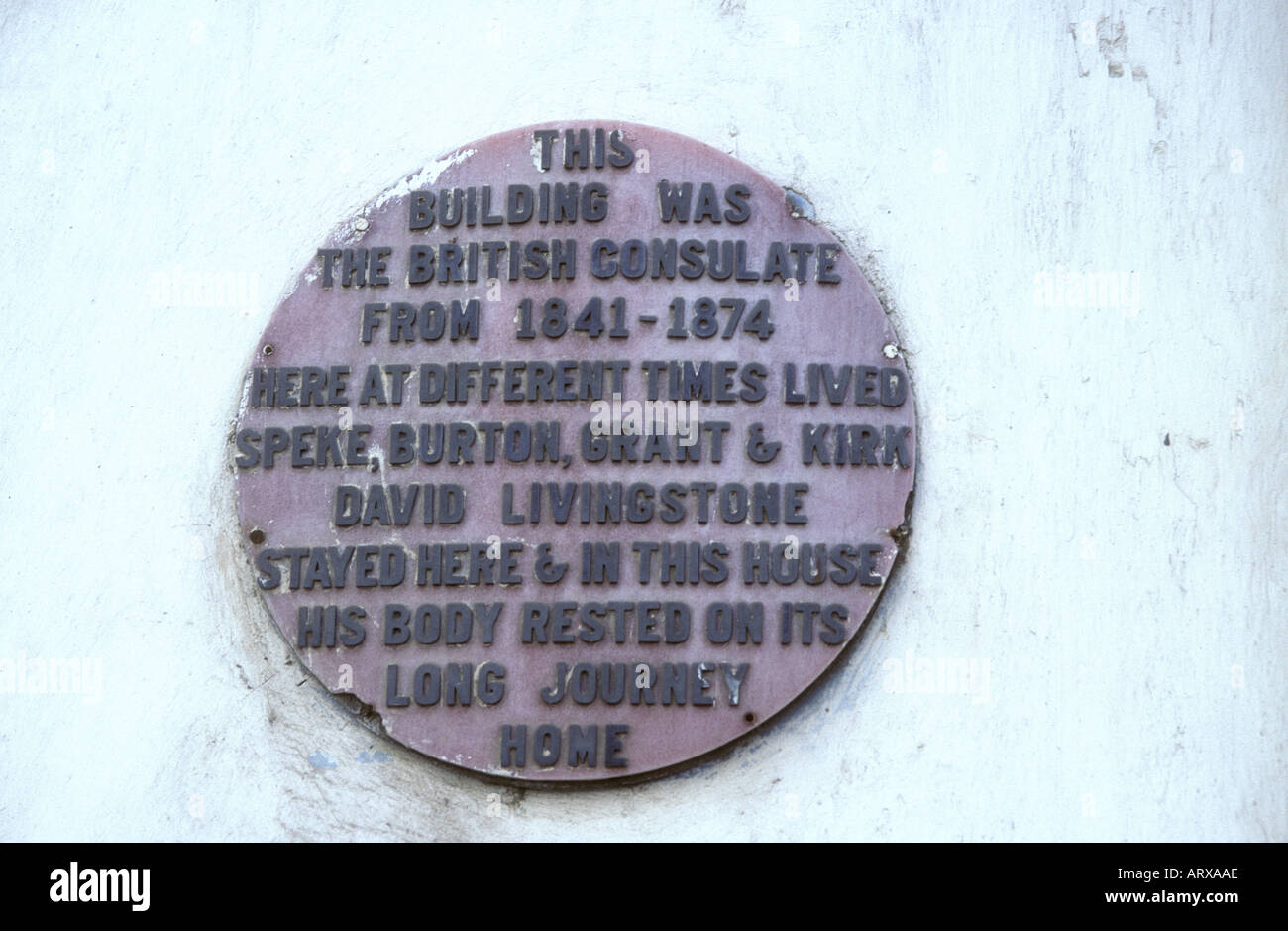 Plaque on old british consulate hi-res stock photography and images - Alamy