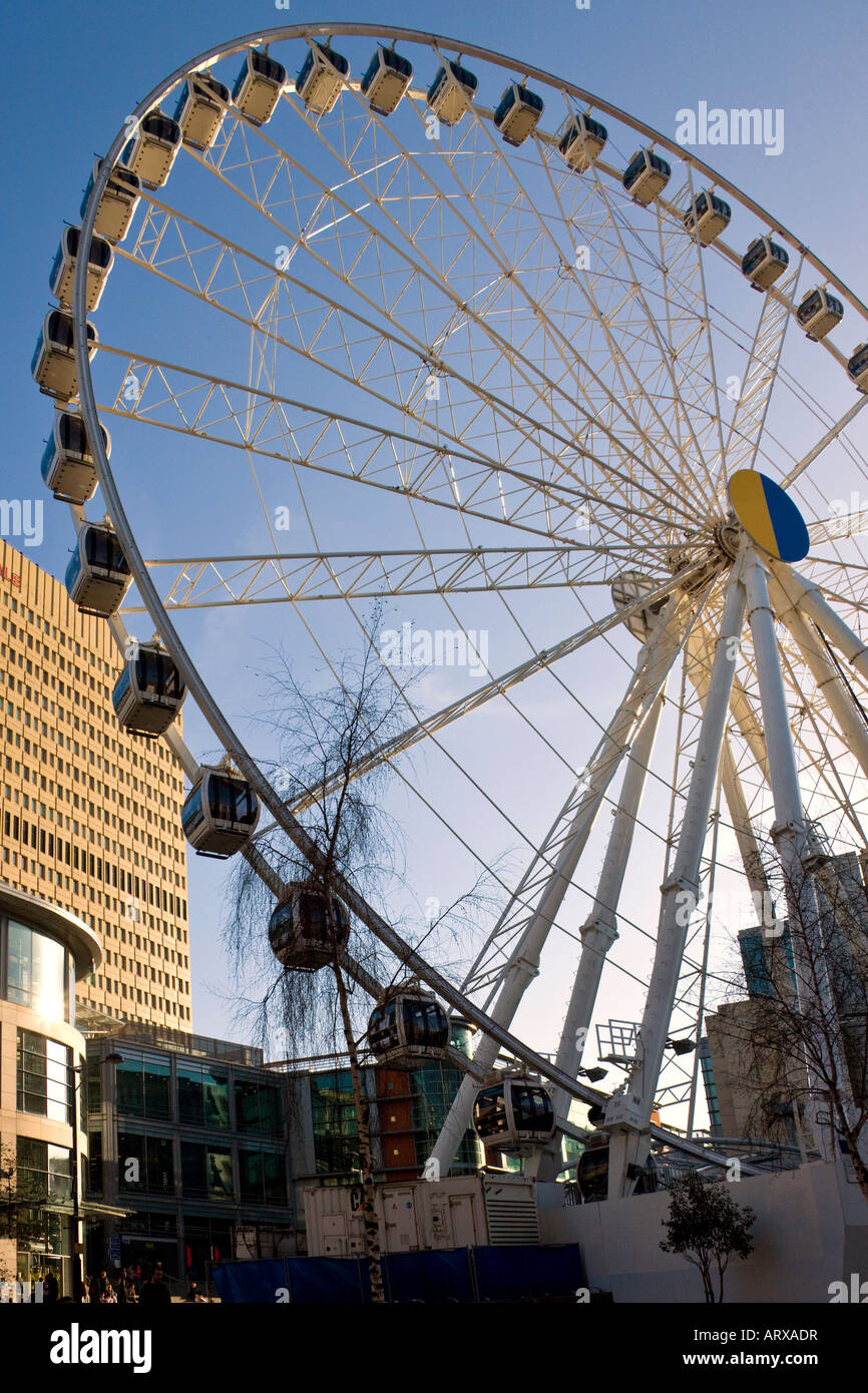 The Manchester Wheel in Central Manchester in the United Kingdom Stock ...