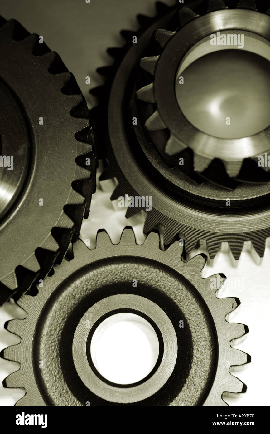 Meshing cogs gears gearing hi-res stock photography and images - Alamy