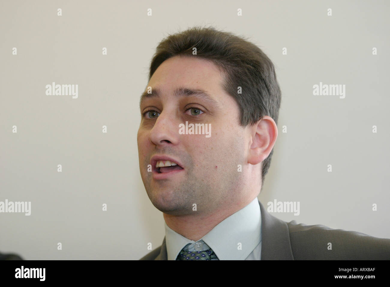 Rob Burman Leader of Cardiff Council Cardiff South Wales Stock Photo ...