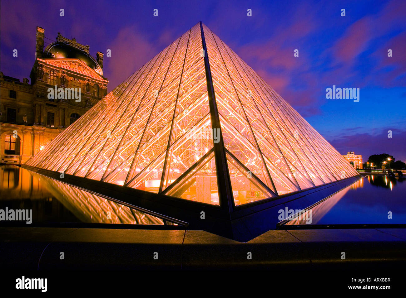 Pyramid at the Louvre, Paris, France Stock Photo - Alamy