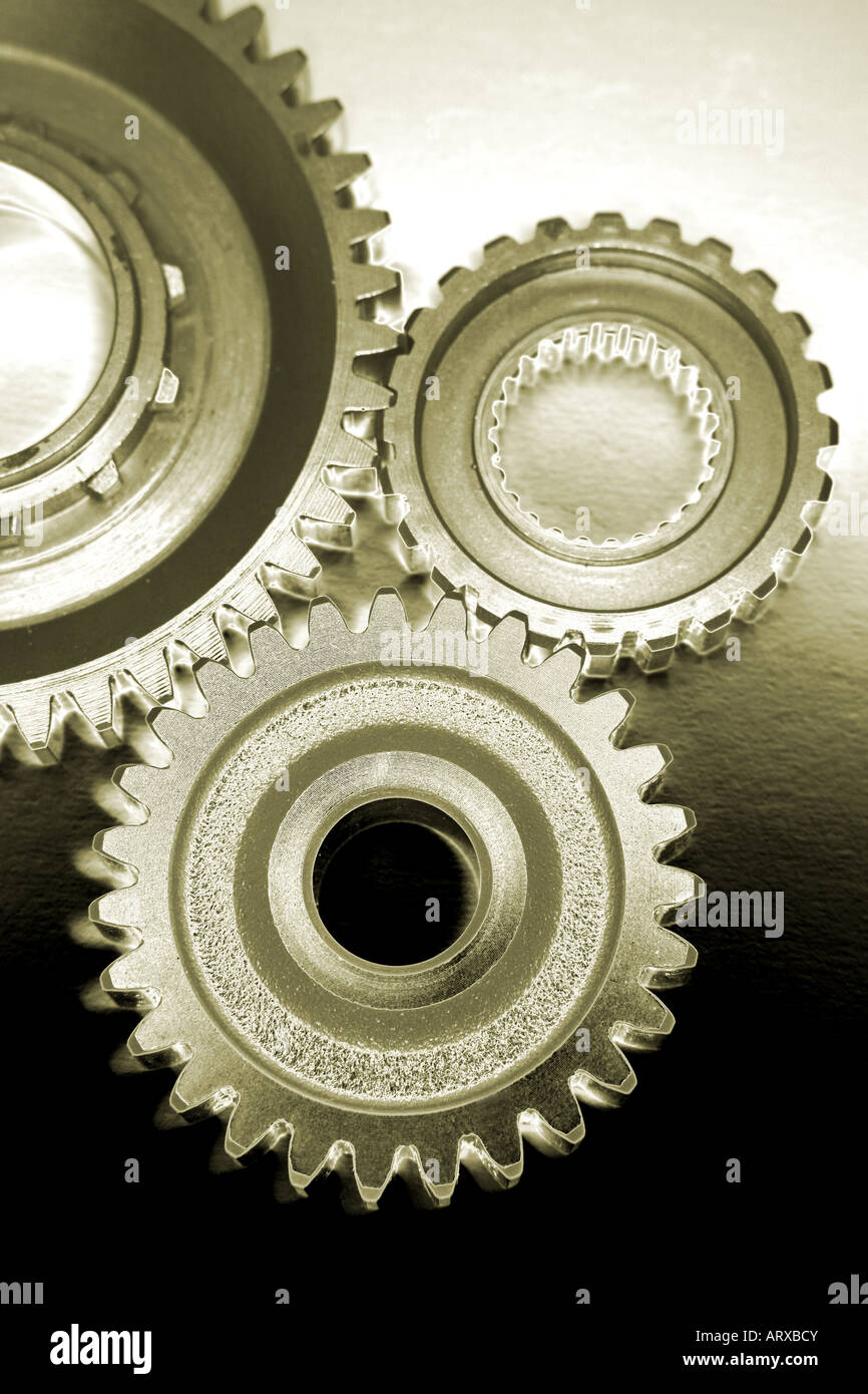 Meshing cogs gears gearing hi-res stock photography and images - Alamy
