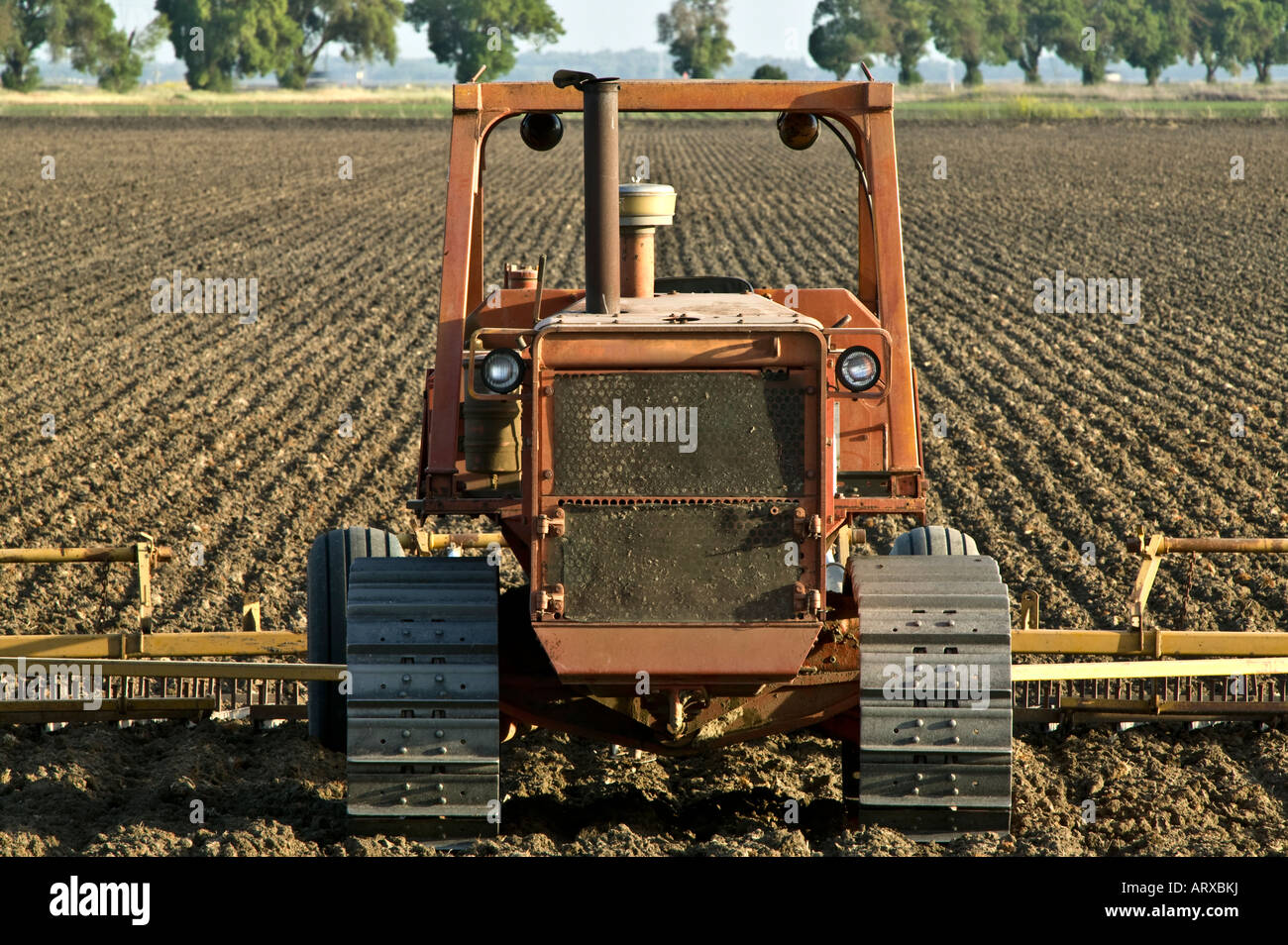 farm tractor at rest Stock Photo - Alamy