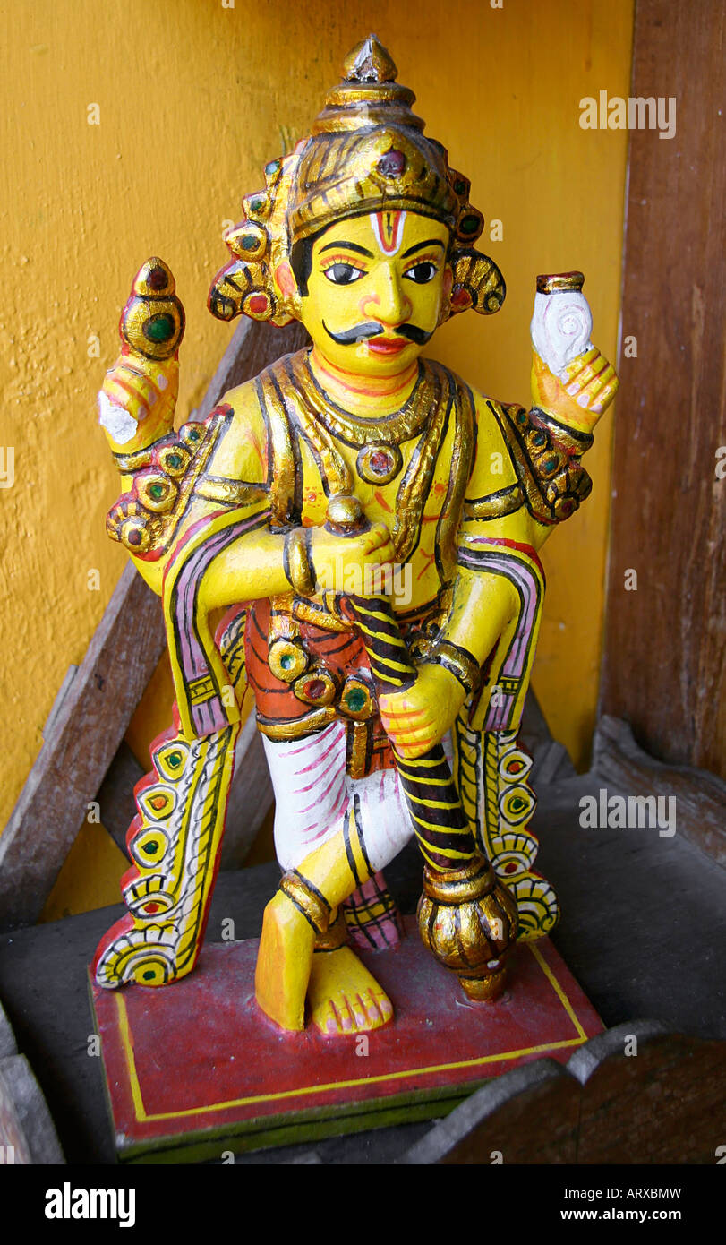 statue of hindu god jain temple south india Stock Photo - Alamy