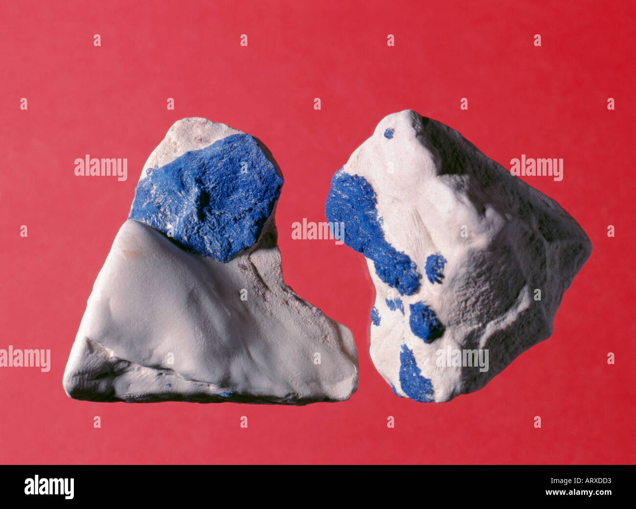 Lapis Lazuli; a contact metamorphosed limestone rich in lazurite Stock ...