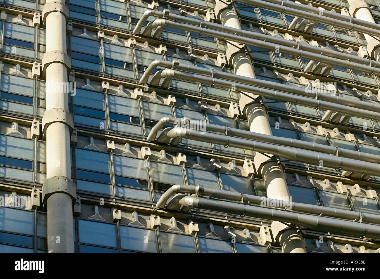 external service pipes Lloyds of London England Stock Photo - Alamy