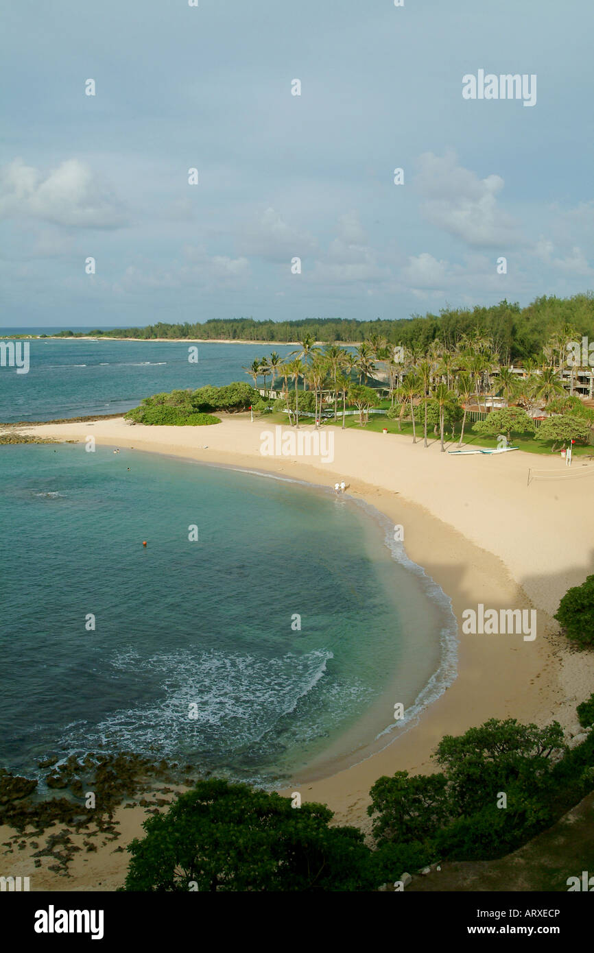 Turtle bay resort beach on Oahu's north shore Stock Photo - Alamy