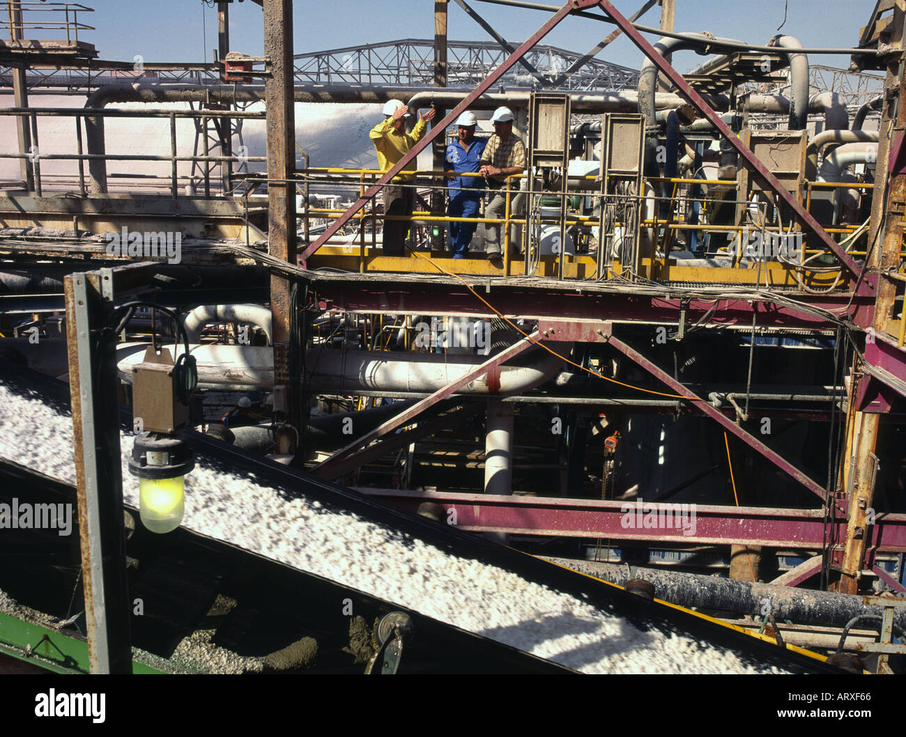 Israel Dead Sea area Dead Sea Works Potash plant in Sodom Potash ...