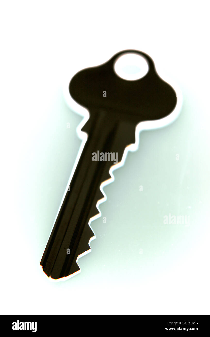 Single house key Stock Photo - Alamy