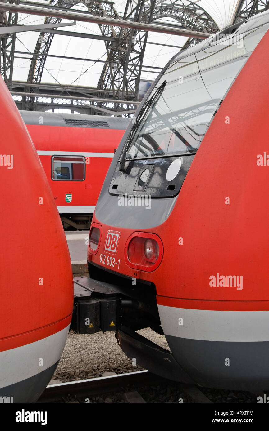 German regional trains detail Stock Photo - Alamy