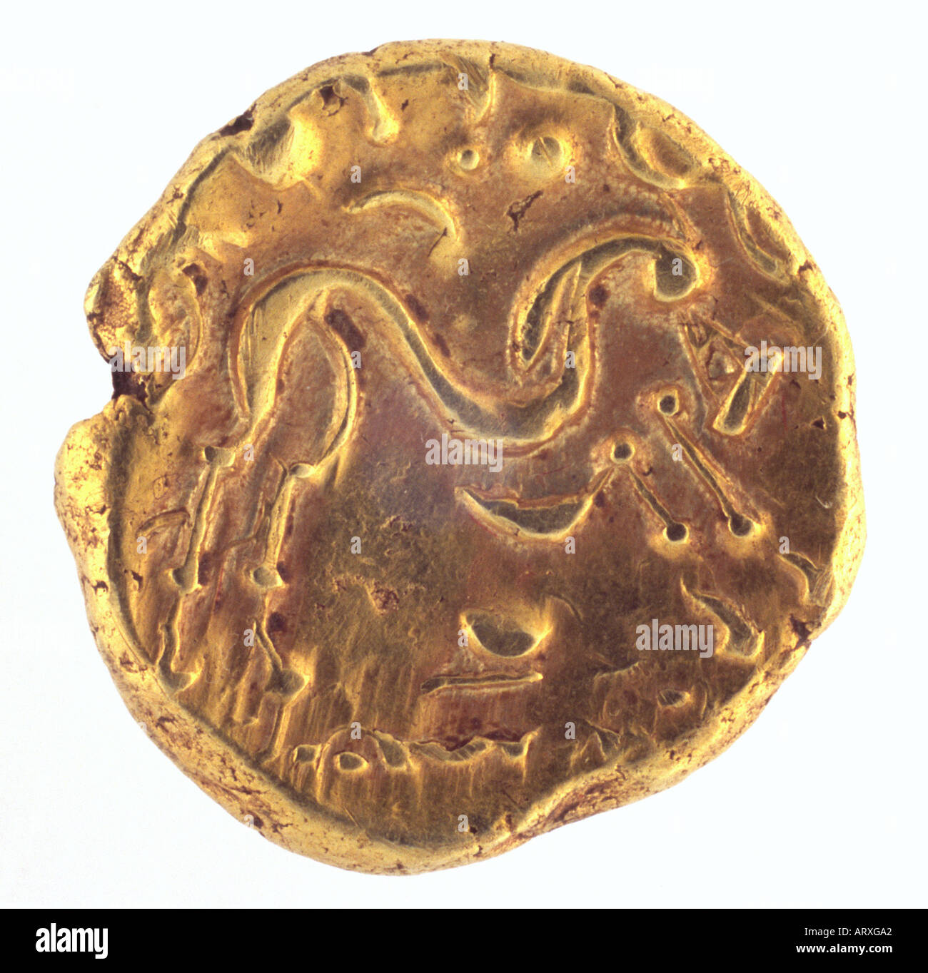 Celtic gold stater Stock Photo - Alamy
