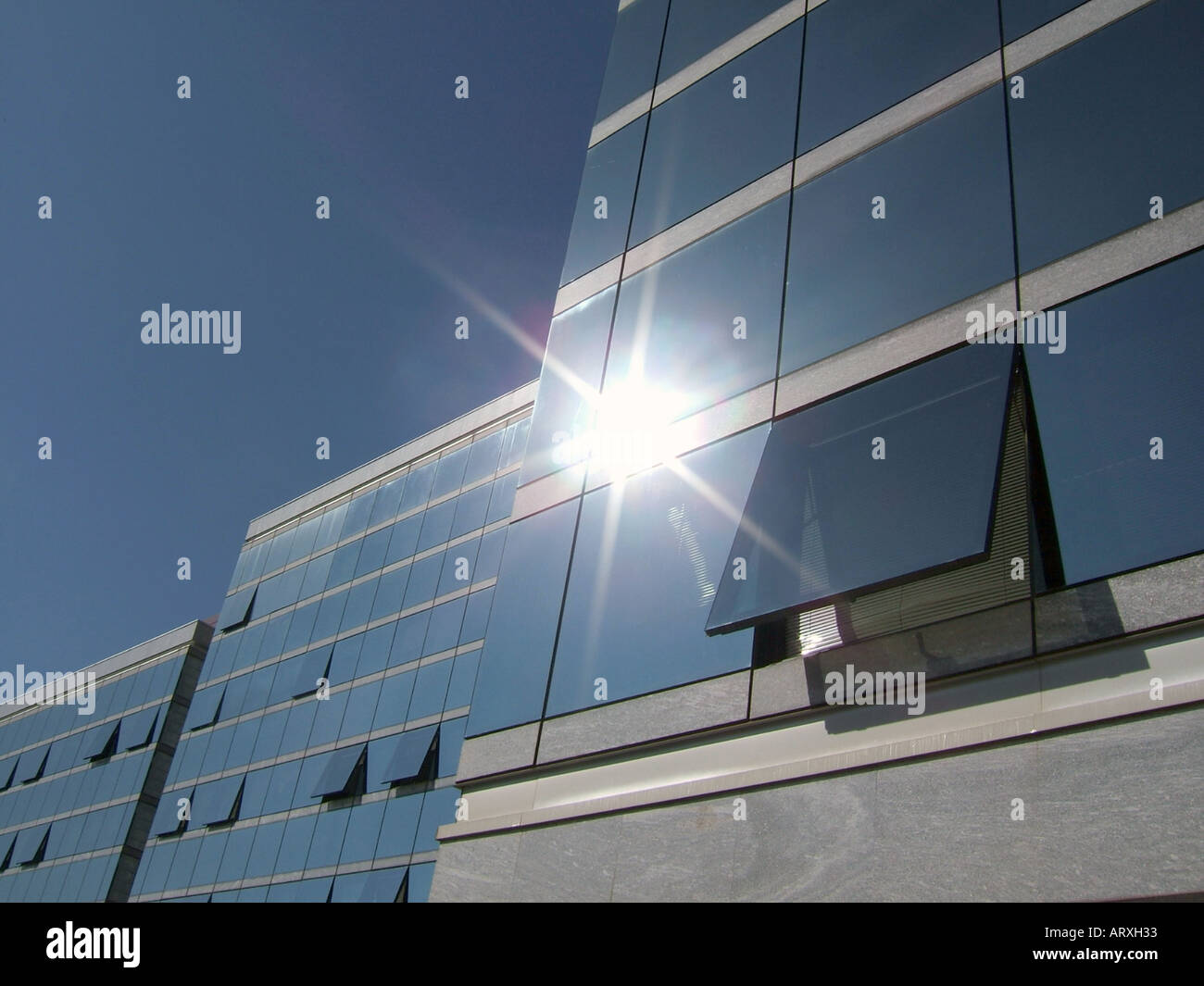 glass office blocks Stock Photo - Alamy