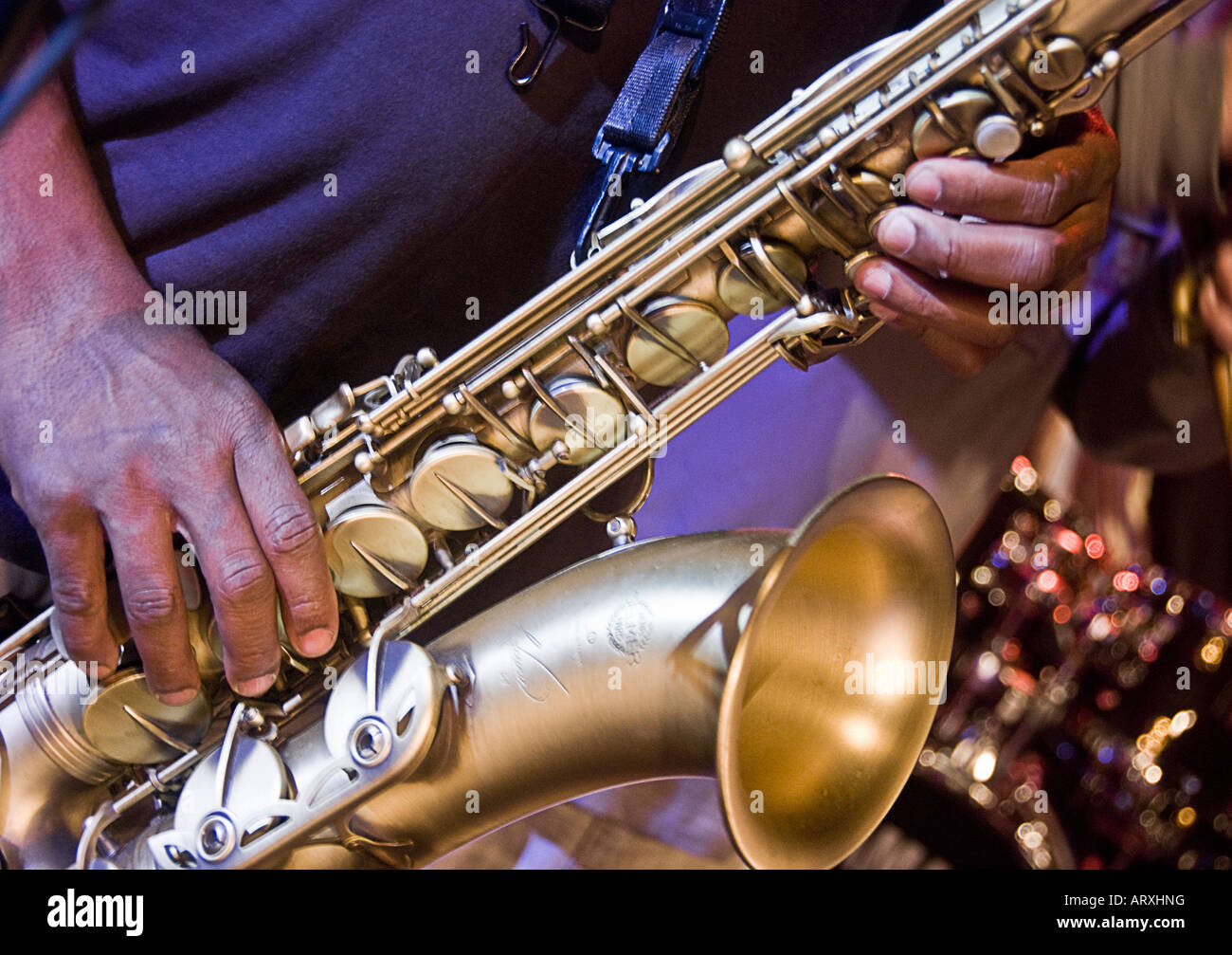 Saxo player hi-res stock photography and images - Alamy
