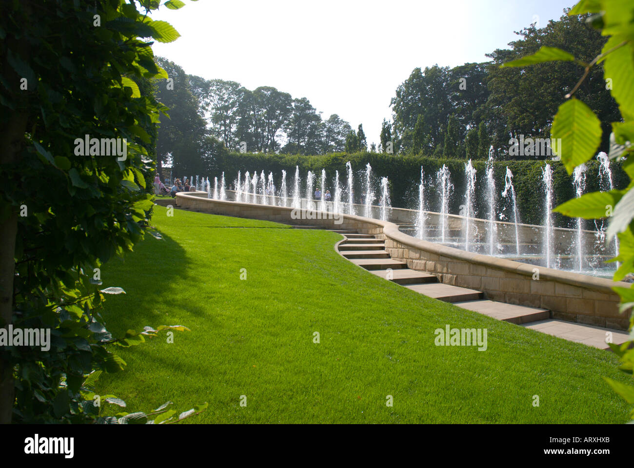 The Alnwick Garden Water Feature Stock Photos & The Alnwick Garden ...