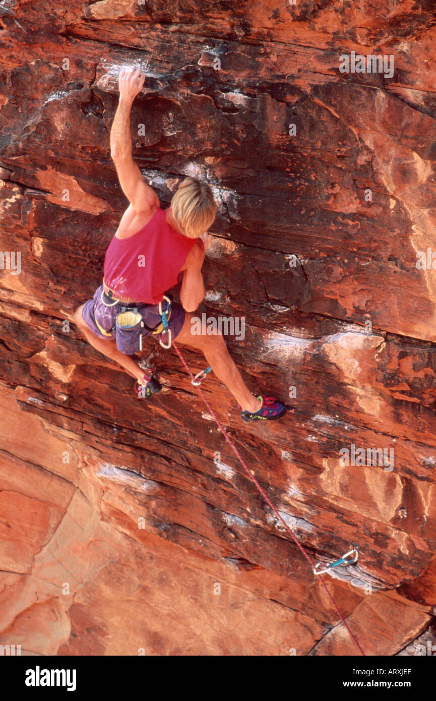 Athlete male rock climber exercising hi-res stock photography and ...