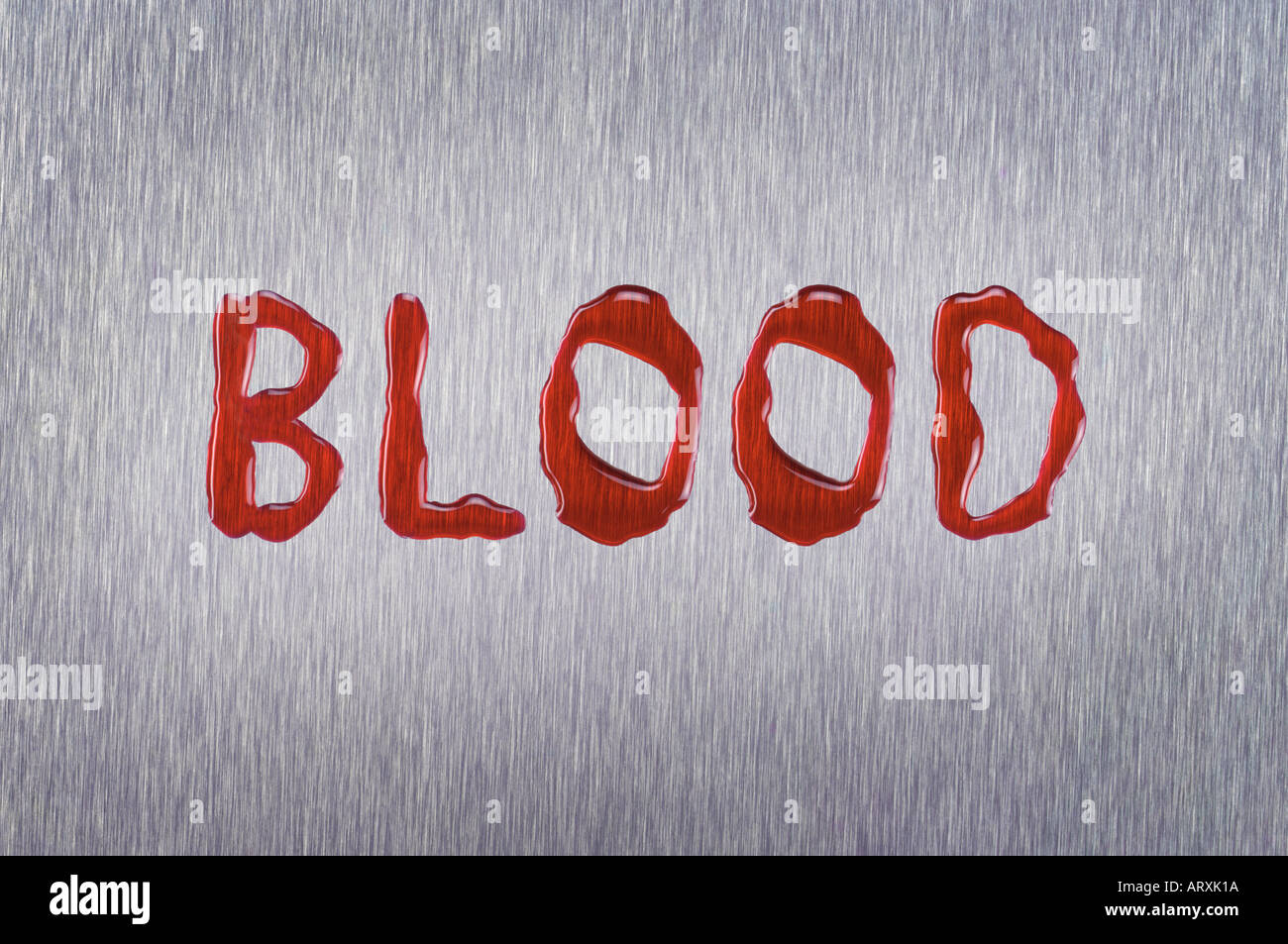 Blood on Steel Stock Photo - Alamy