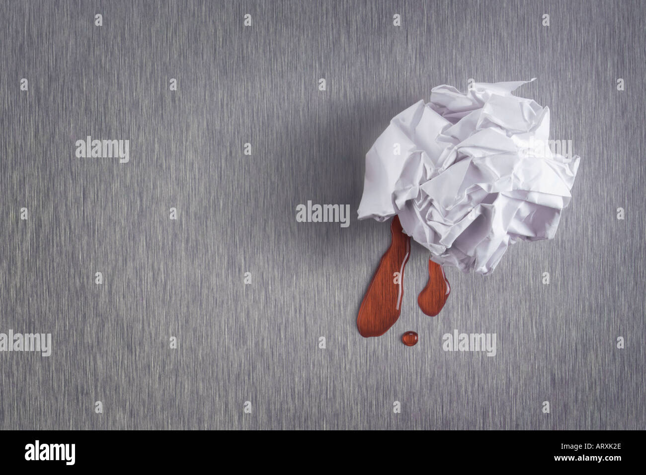 Paper Ball and blood Stock Photo - Alamy