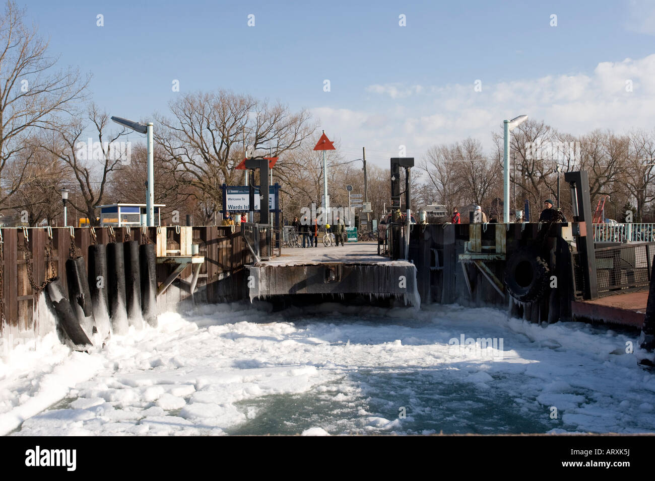 Dock - Wards Island - Toronto - Canada Stock Photo - Alamy