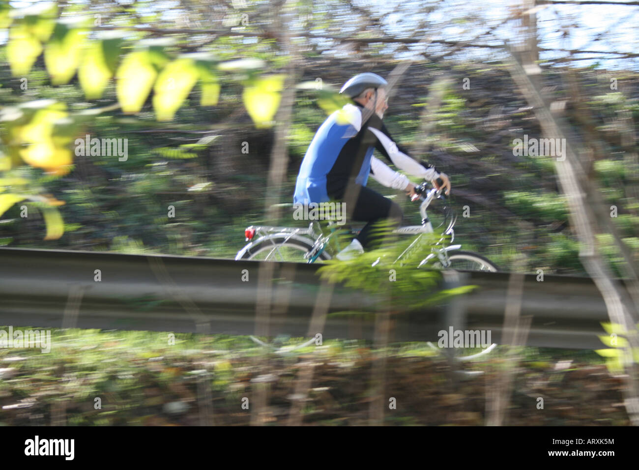 old man riding bike in countryside Stock Photo - Alamy