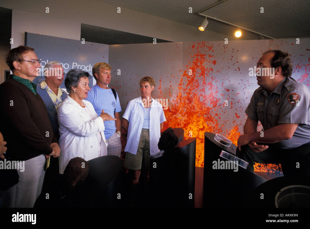 EDITORIAL ONLY. Big Island of Hawaii, Volcanoes National Park Museum ...