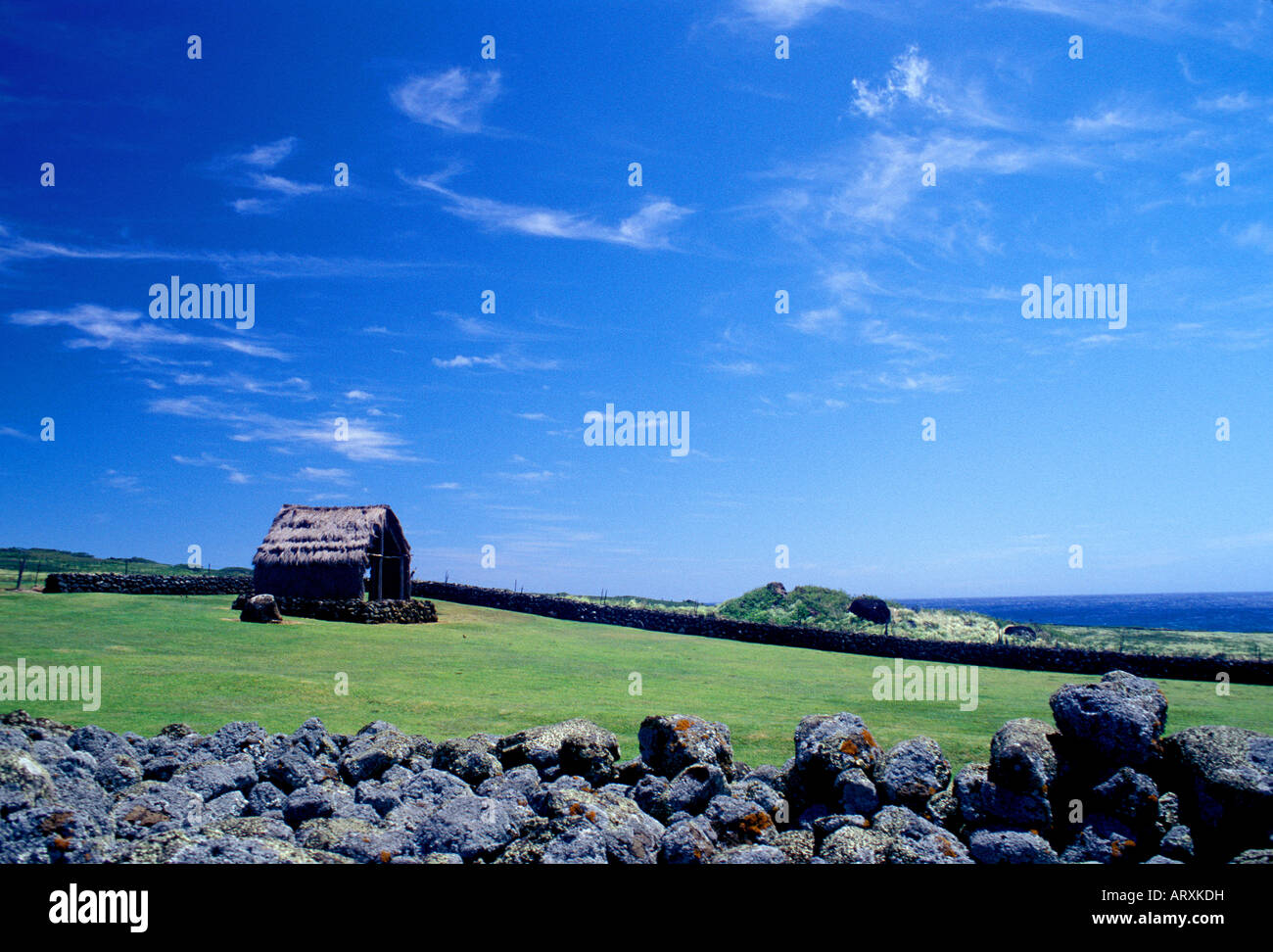 Mookini Heiau, Kohala, Big Island Stock Photo - Alamy