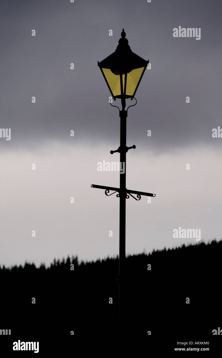 Lamp post in Fort Augustus Scottish Highlands Stock Photo - Alamy