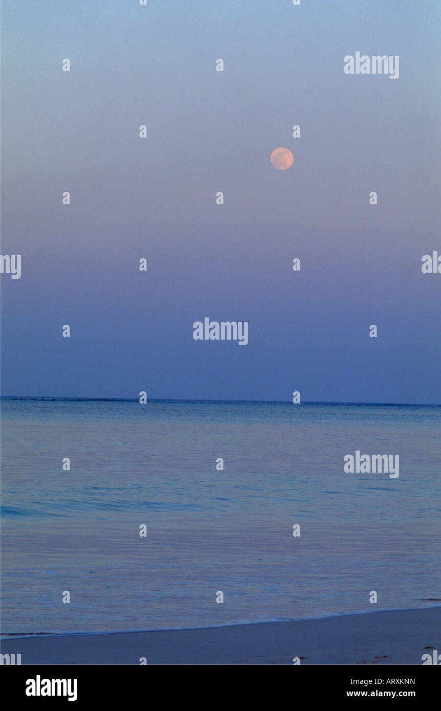Moonrise, Kailua beach, Oahu Stock Photo - Alamy