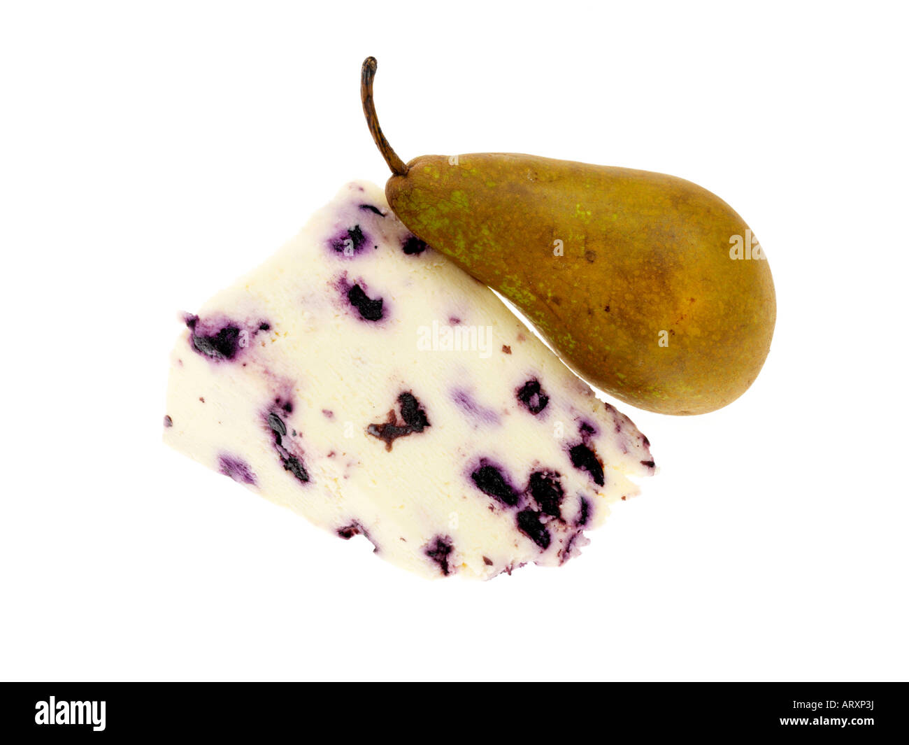 Blueberry White Stilton with Pear Stock Photo - Alamy