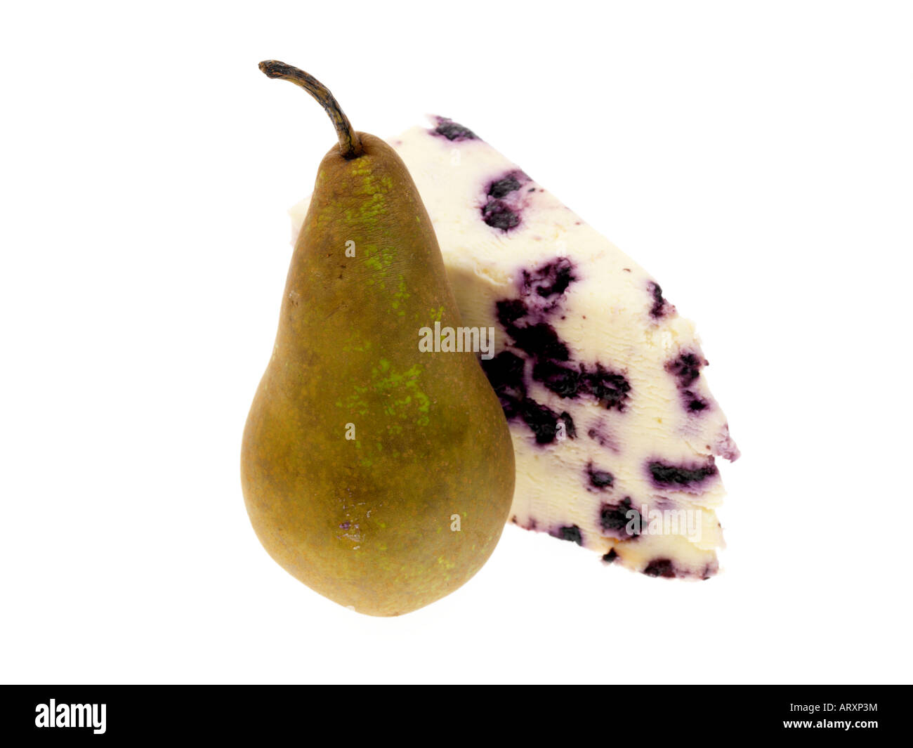 Blueberry White Stilton with Pear Stock Photo - Alamy