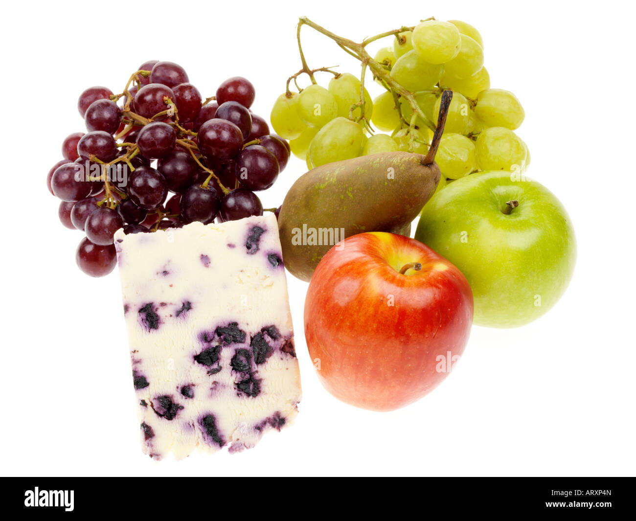 Blueberry White Stilton with Fruit Stock Photo - Alamy