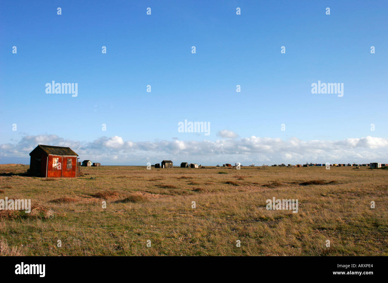 Dungeness red hut Stock Photo - Alamy