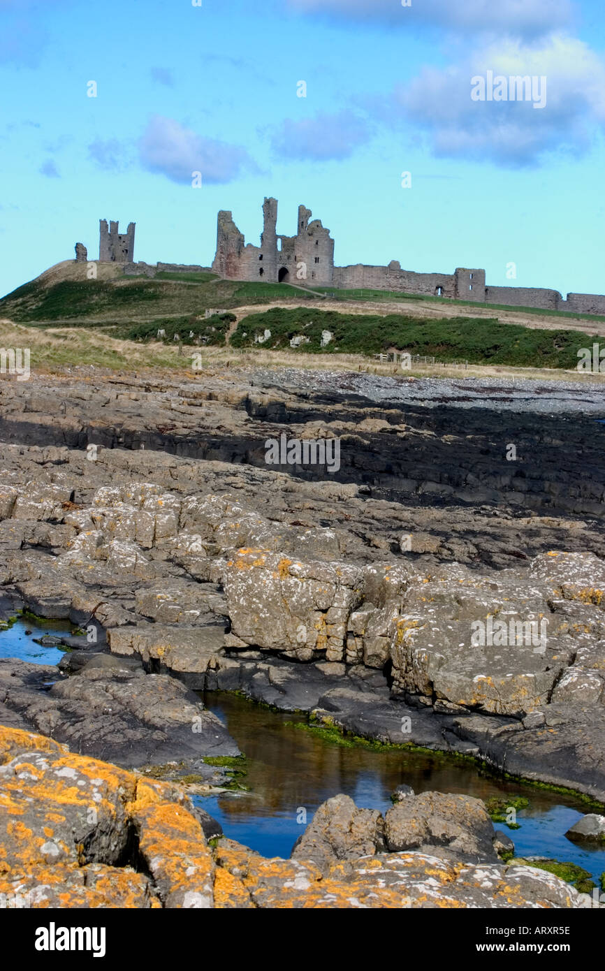 Dunstanburgh Castle Northumberland Stock Photo - Alamy