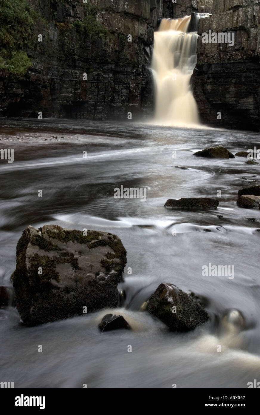 High Force Waterfalls Yorkshire Stock Photo - Alamy