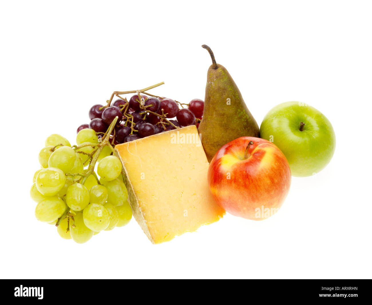 Cheshire Cheese with Fruit Stock Photo - Alamy