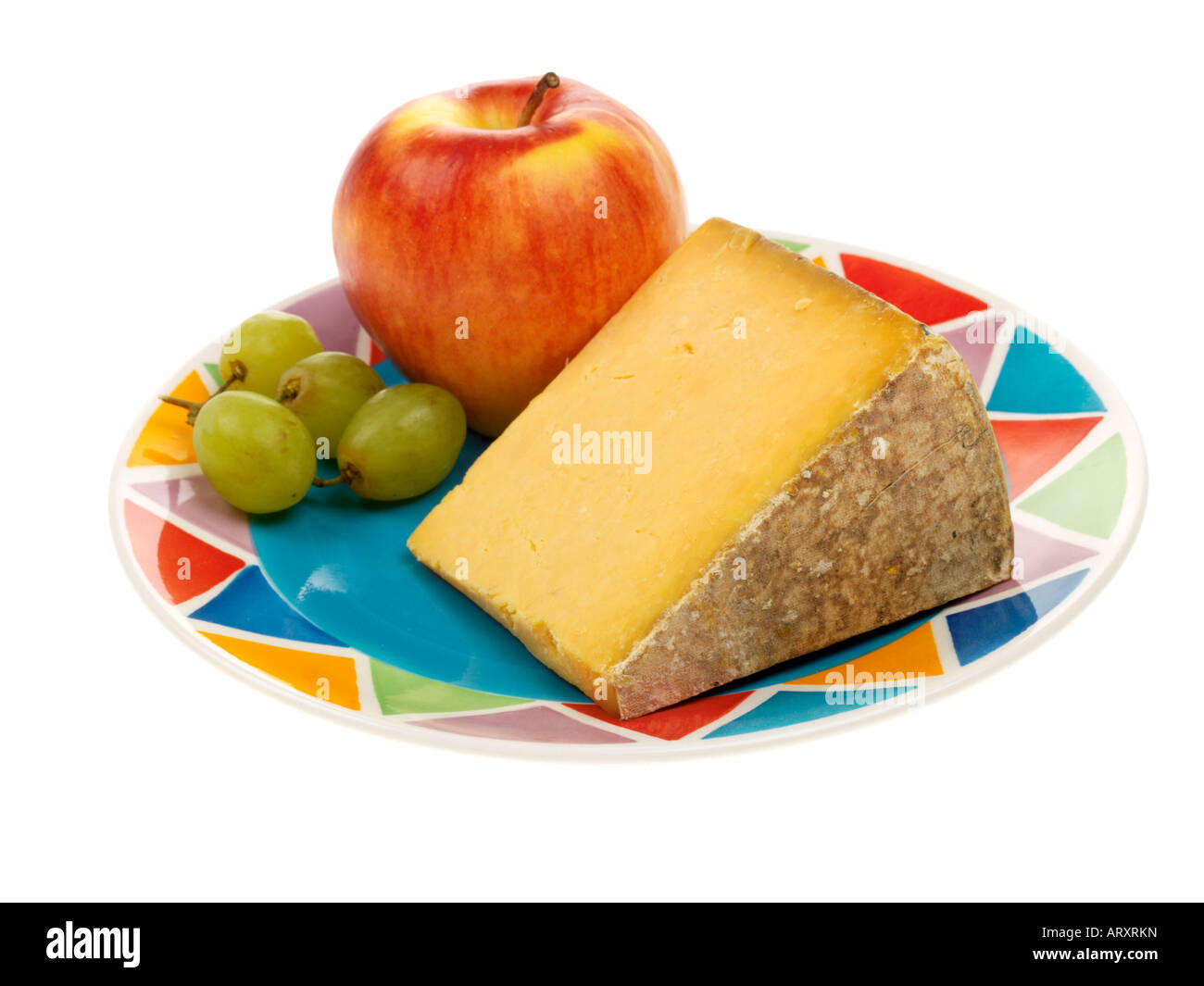 Cheshire Cheese with Fruit Stock Photo - Alamy