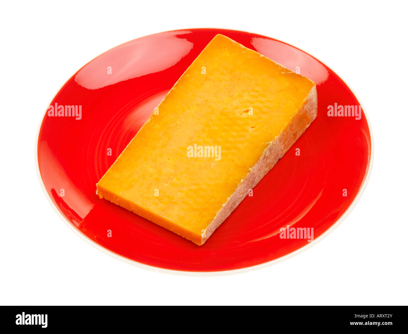 Red Leicester Cheese Stock Photo - Alamy