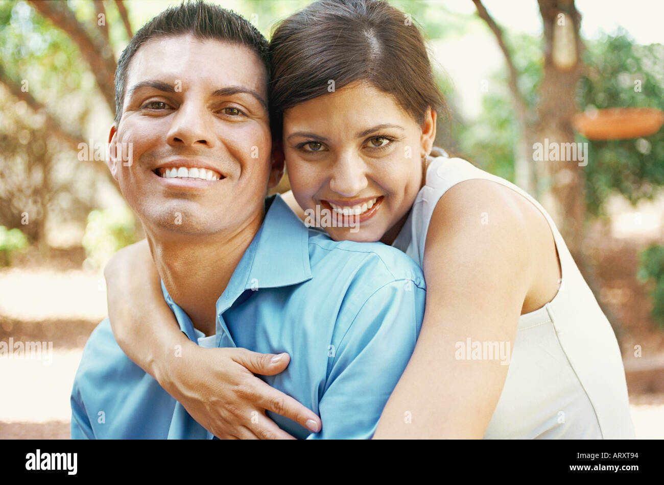 Teenage couple hugging in hi-res stock photography and images - Alamy