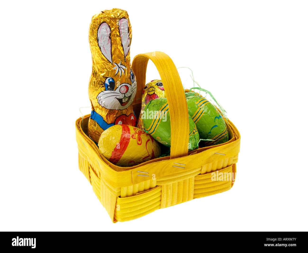 Easter food baskets Cut Out Stock Images & Pictures - Alamy