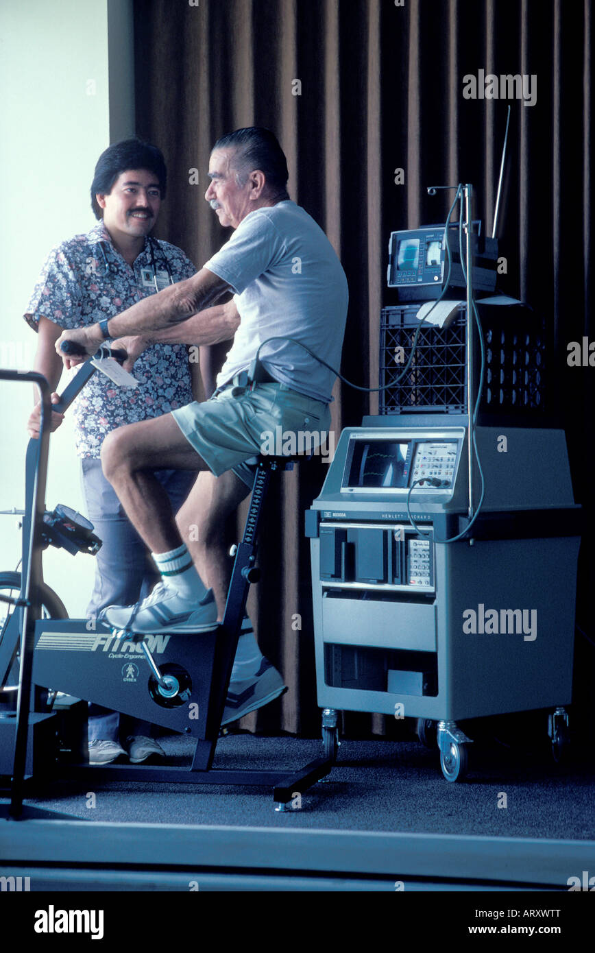Cardiac testing at medical center on Oahu Stock Photo - Alamy